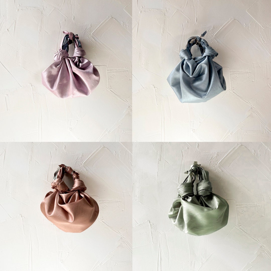 Bojagi Bag Mini Purse Korean Hanbok Fabric Handmade Knot Wedding Party ...