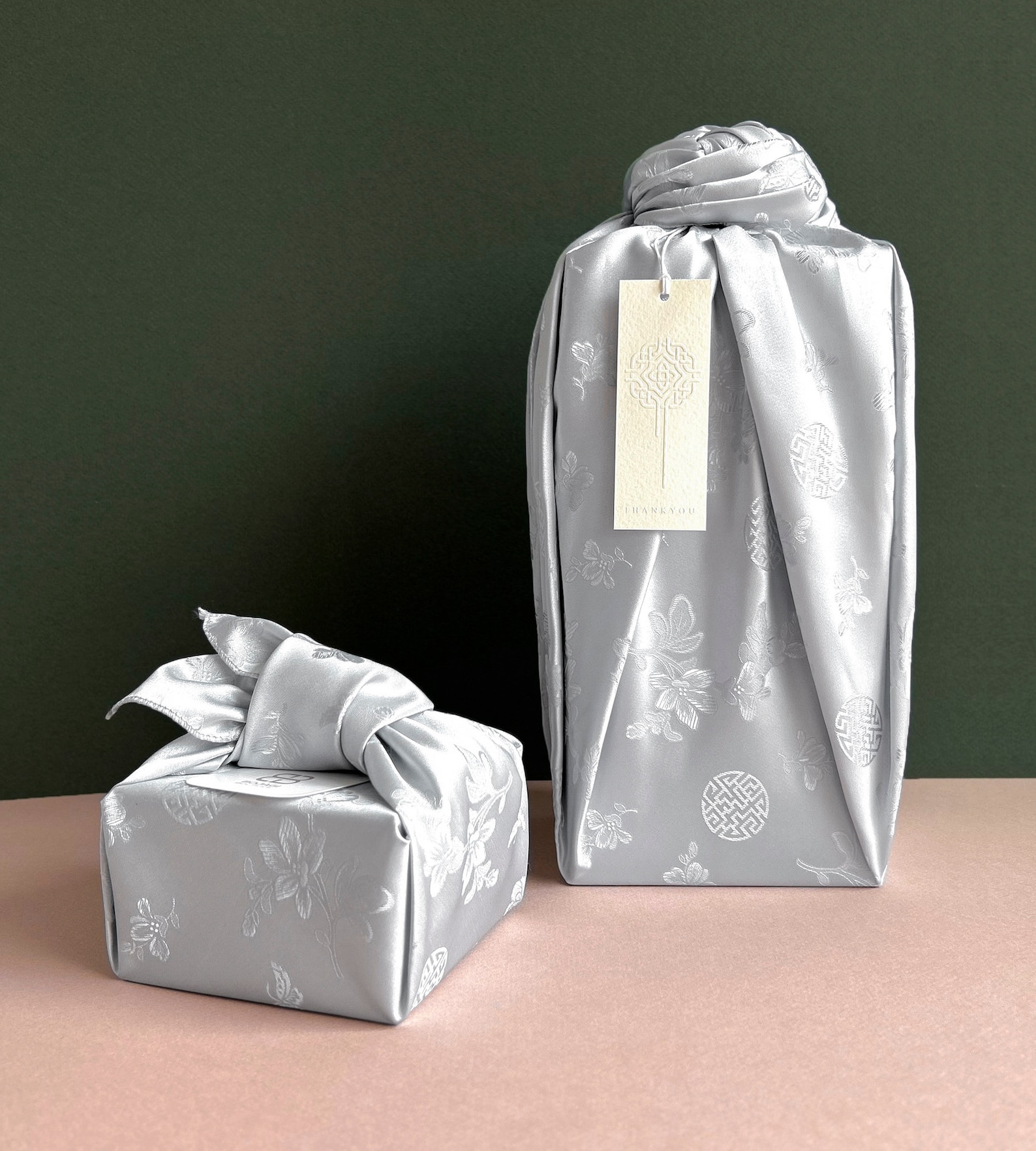 Korean Traditional Bojagi Set 2 Bojagi 1 Tag Reusable Gift Wrapping Cloth Fabric Dohl Party ...