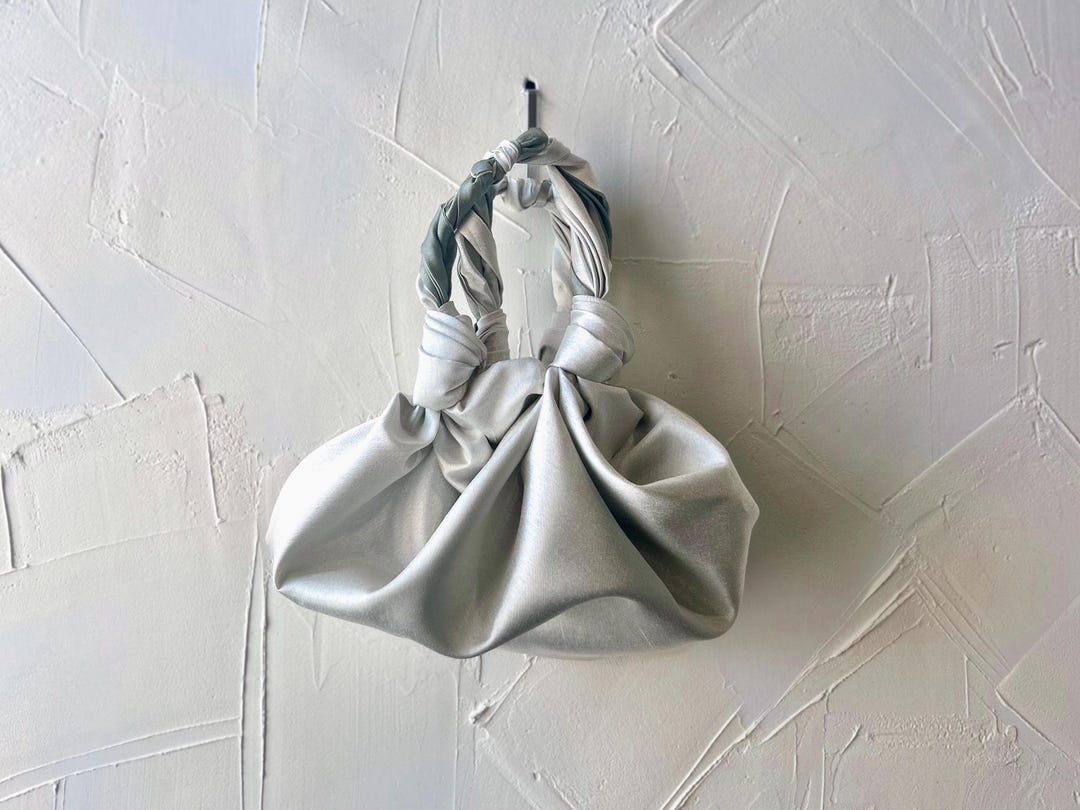 Bojagi Knot Bag Mini Purse | Korean Hanbok Fabric | Handmade Knot ...