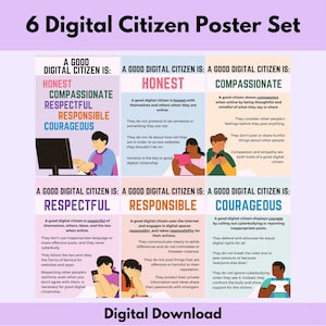 Digital Citizenship Poster Set | Printable Classroom Posters for ...
