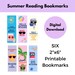 PRINTABLE Summer Reading Bookmarks | Bookmarks for Library Summer ...