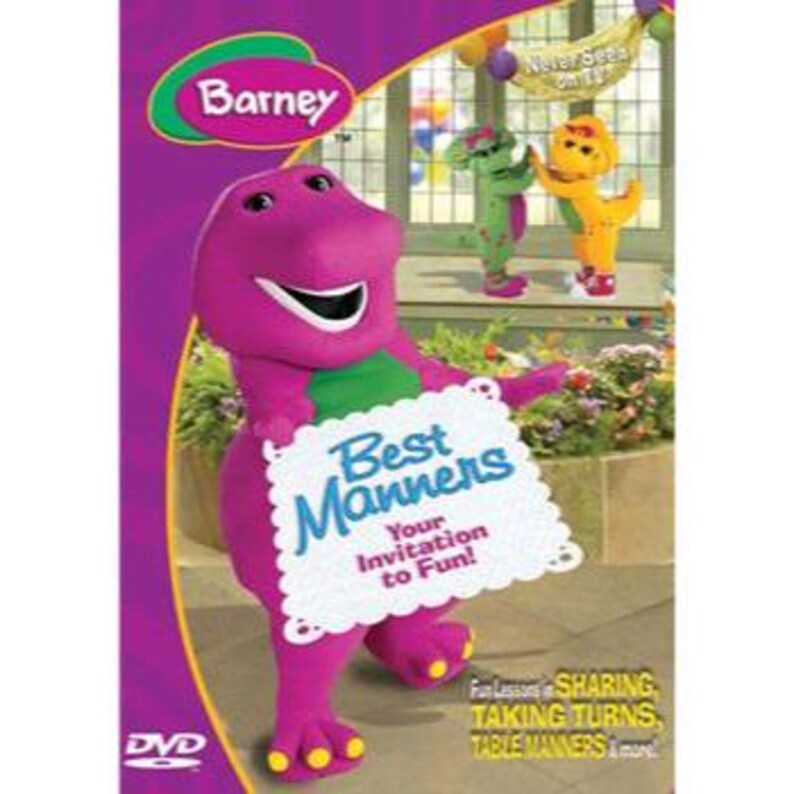 Universal Studios Barney DVD Collection Best Manners Your Invitation to ...