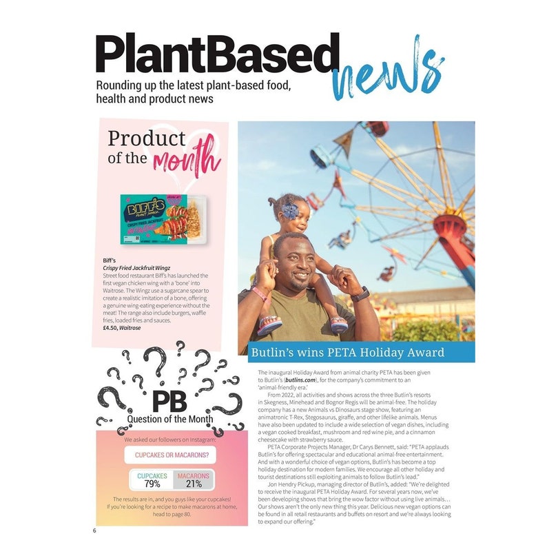 Plantbased Magazine From UK Retired Back Issue 53 Vegan Life Style June ...