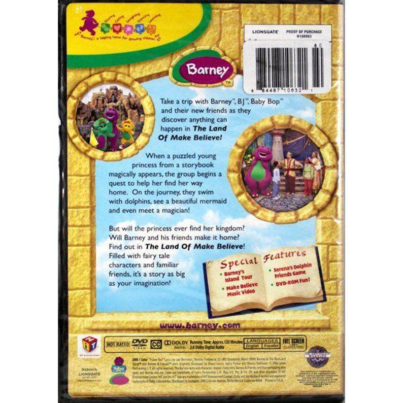 Lionsgate Home Entertainment Barney the Land of Make Believe DVD ...