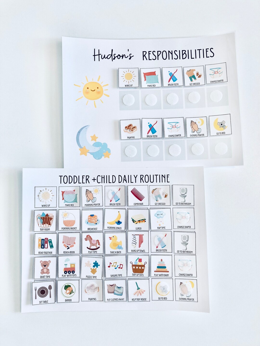 Kids Summer Chore Chart - Summer Schedule - Daily Responsibility Chart ...