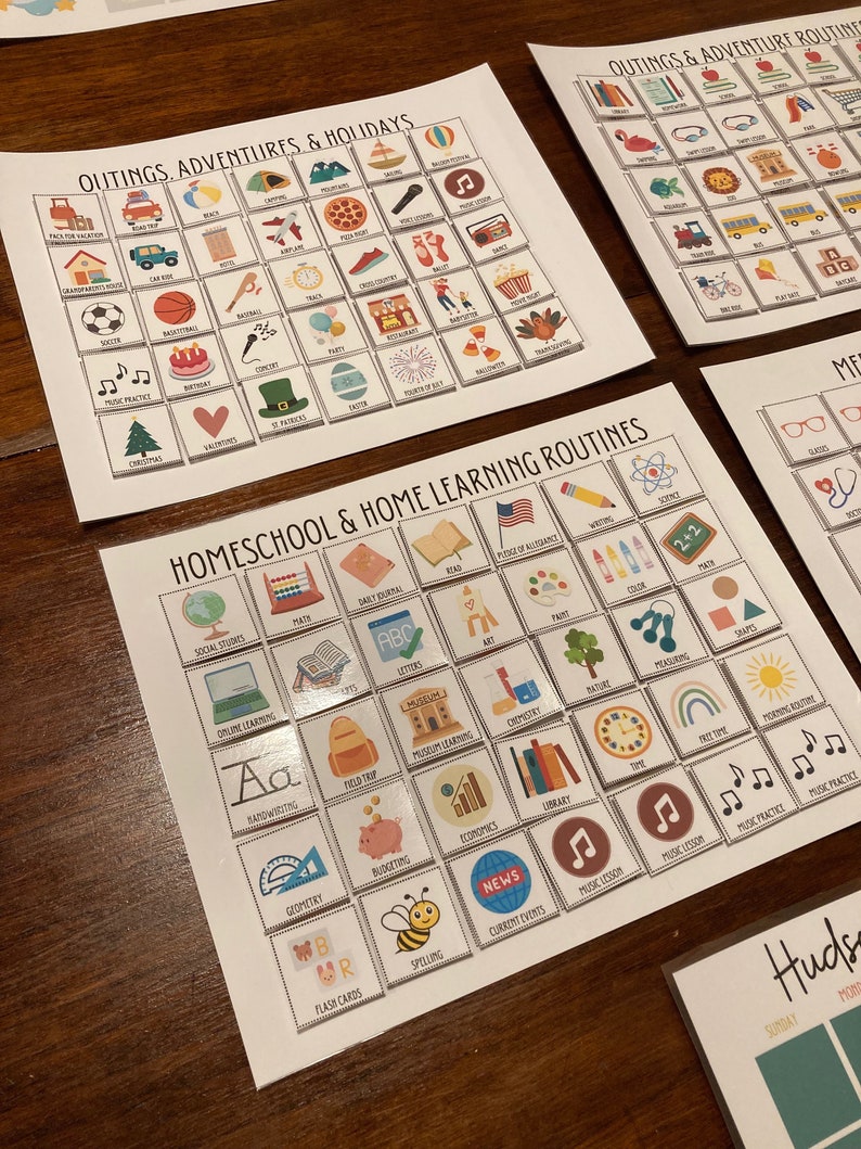 Toddler Daily Routine, Kids Chore Cards, Kids' Responsibility Cards ...