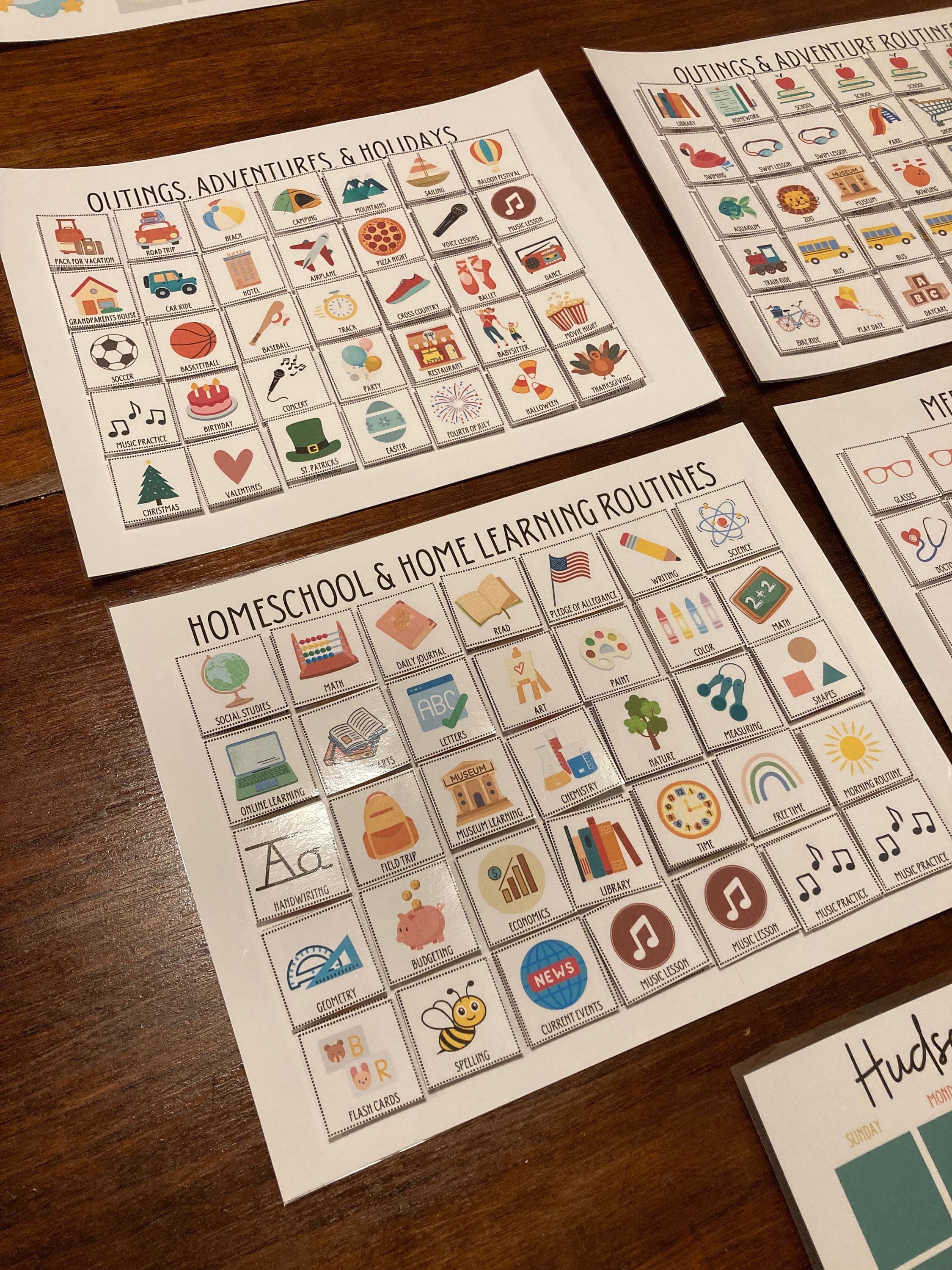 Toddler Daily Routine, Kids Chore Cards, Kids' Responsibility Cards ...