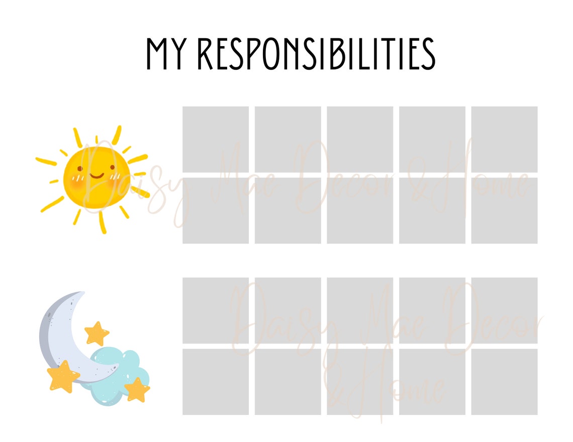 Kids Chore Cards, Summer Chore Chart, Ultimate Schedule for Toddlers ...