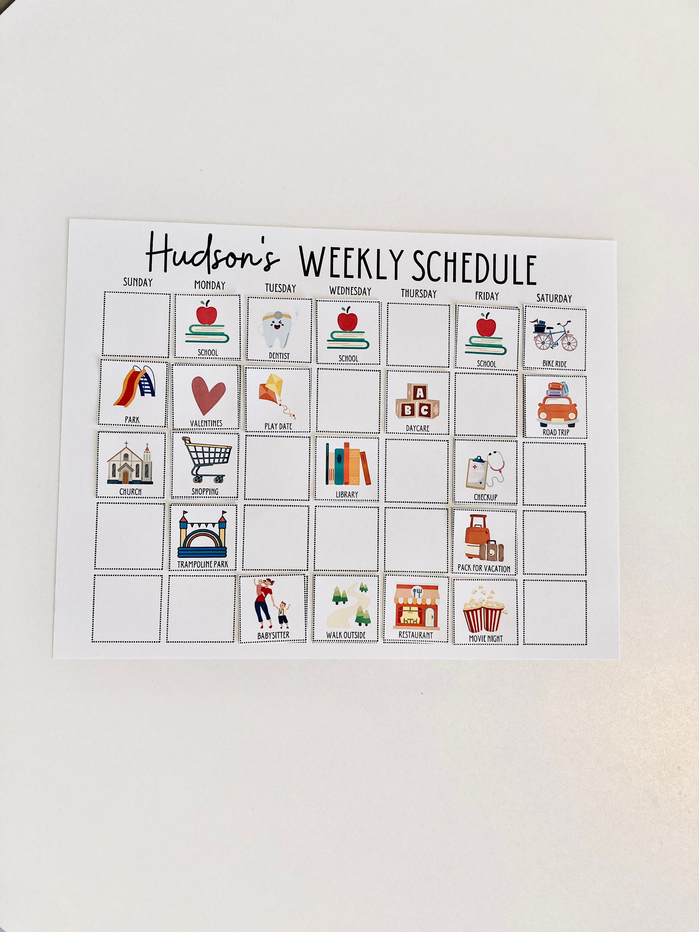 Kids Chore Cards, Summer Chore Chart, Ultimate Schedule for Toddlers ...