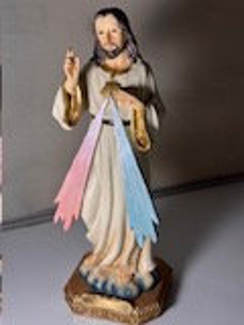 Jesus Christ Divine Mercy Statue - Etsy