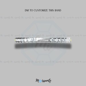 Customized Pave Set Notch Wedding Band Stackable Moissanite 1.90mm Wide ...