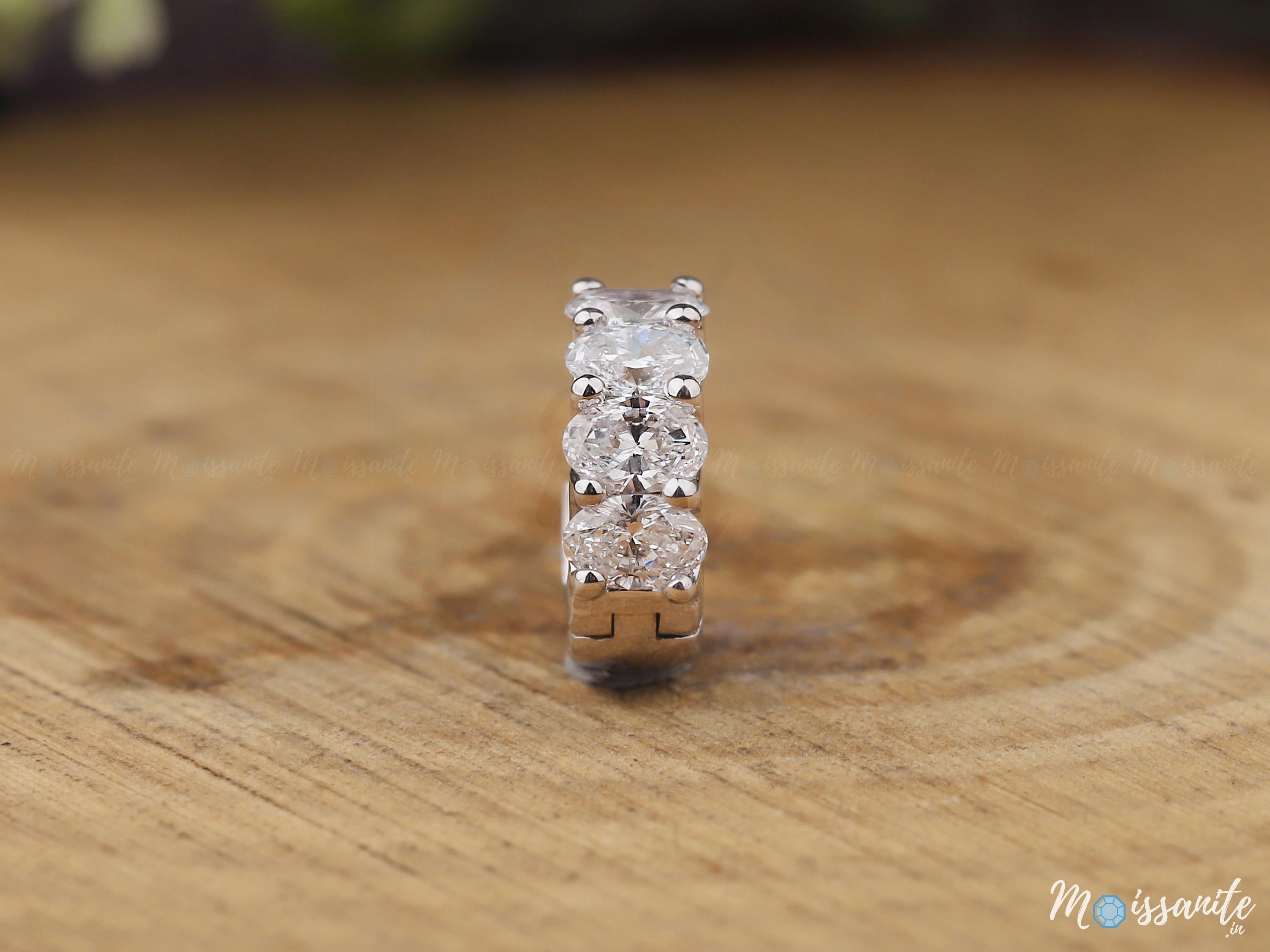 Lab Diamond Hoop Earrings, Cartilage Earring Hoop, Small Hoop Earrings ...