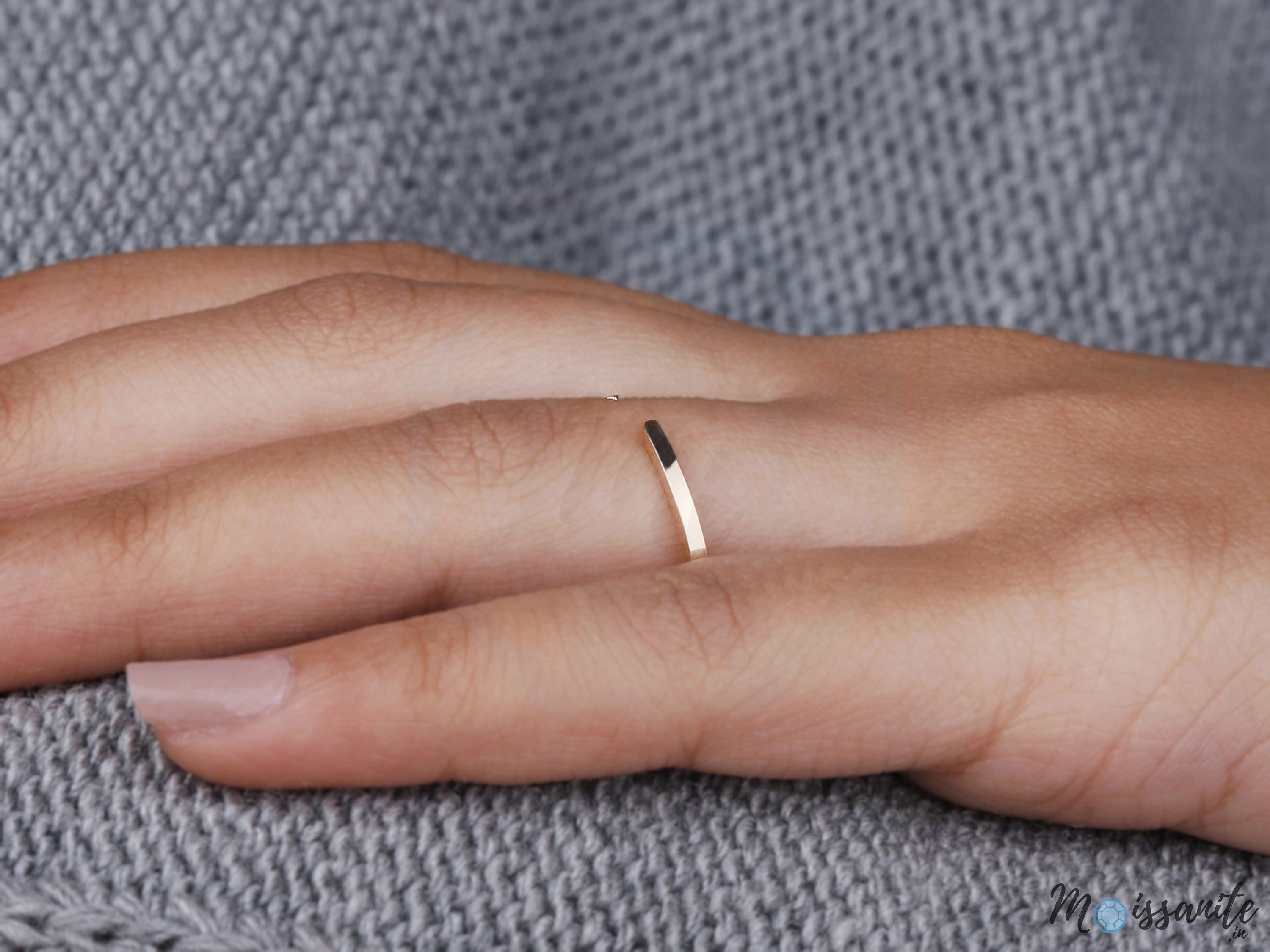 Plain Gold Open Wedding Band for Women Essential Gold Ring - Etsy