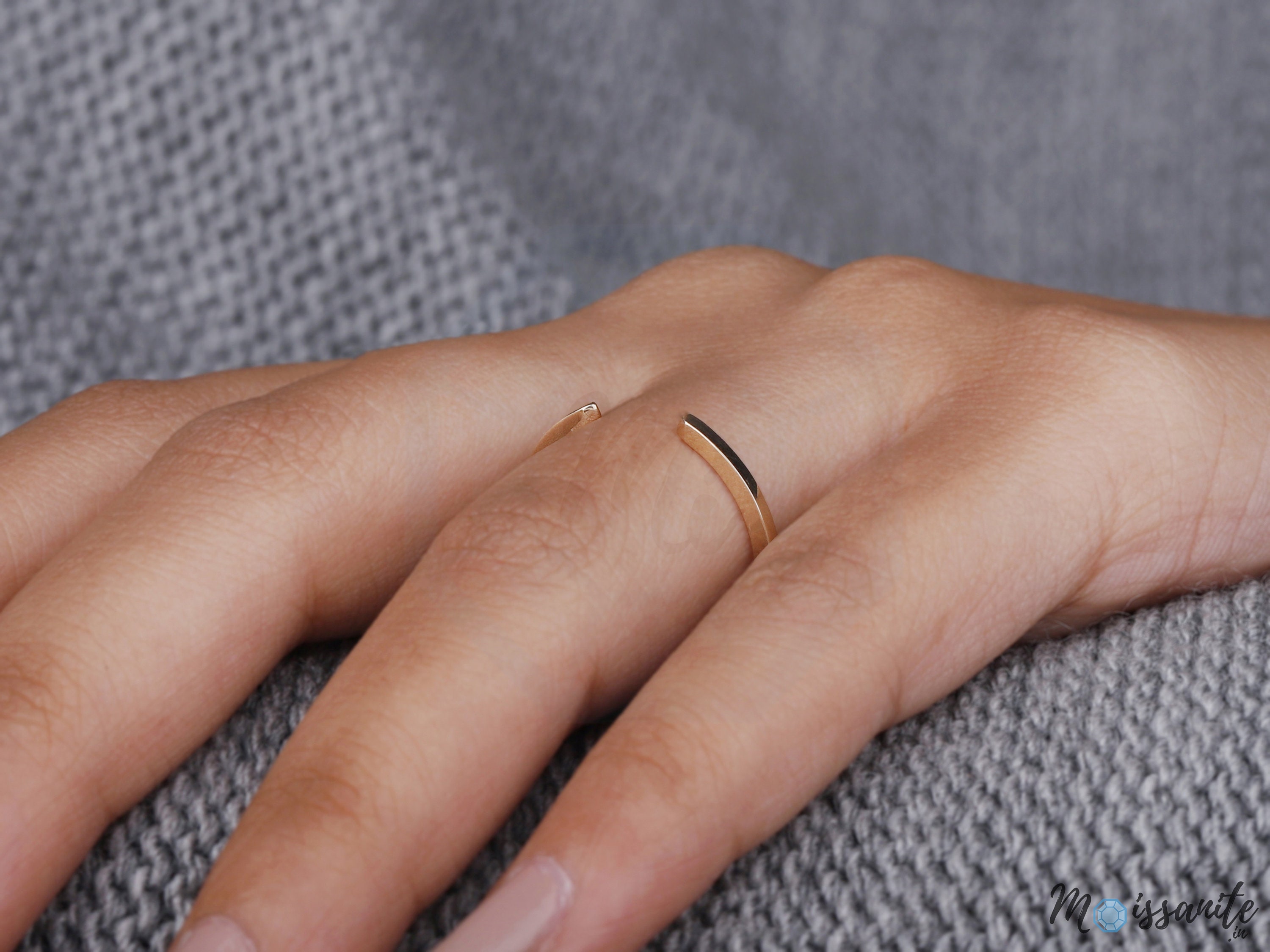 Plain Gold Open Wedding Band for Women Essential Gold Ring - Etsy