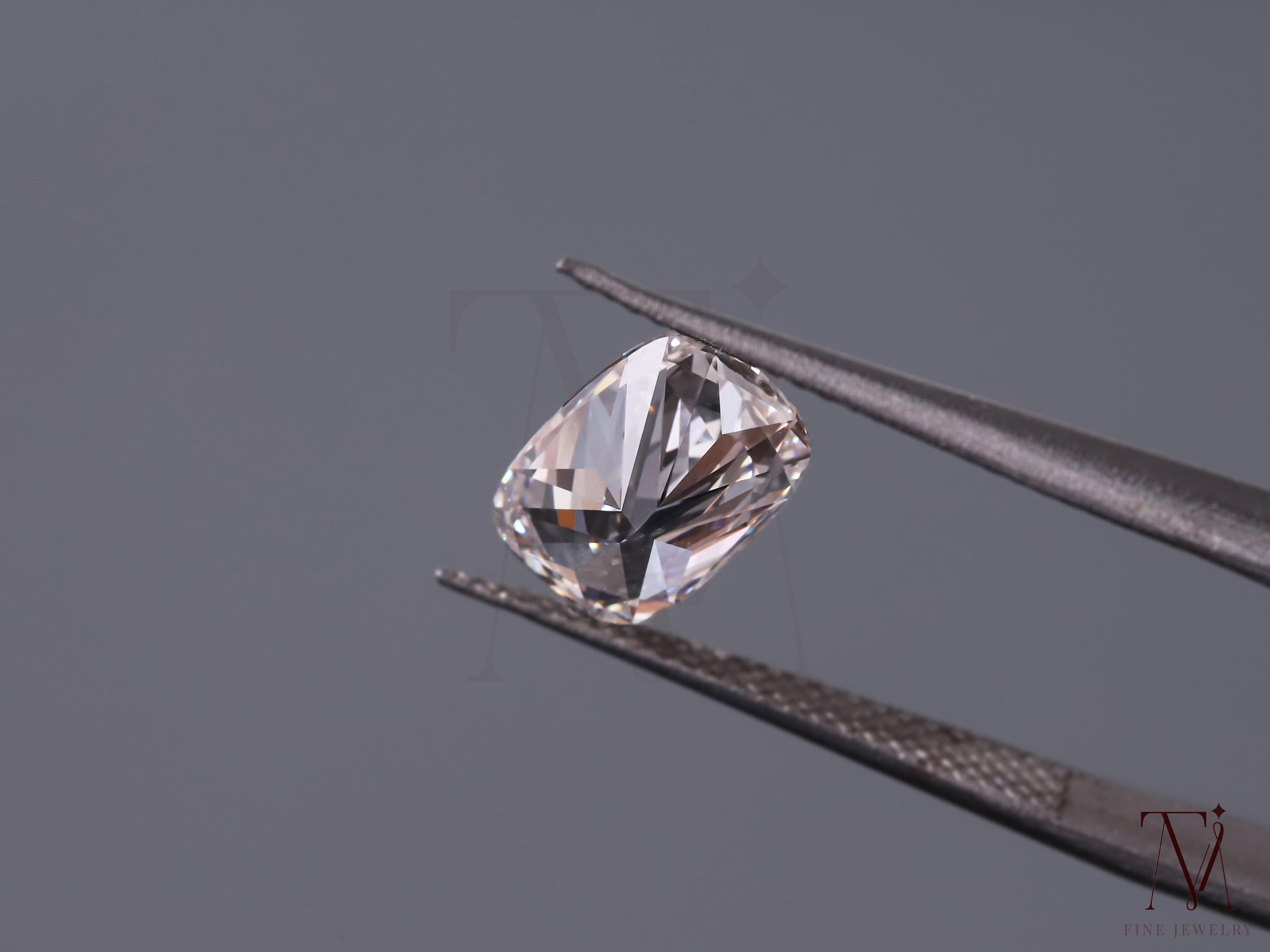 Elongated Cushion Cut Lab Grown Loose Diamond, IGI Certified Top Graded ...