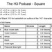 H3 Podcast H3H3 Productions Logo Square Cross Stitch Design Pattern PDF ...