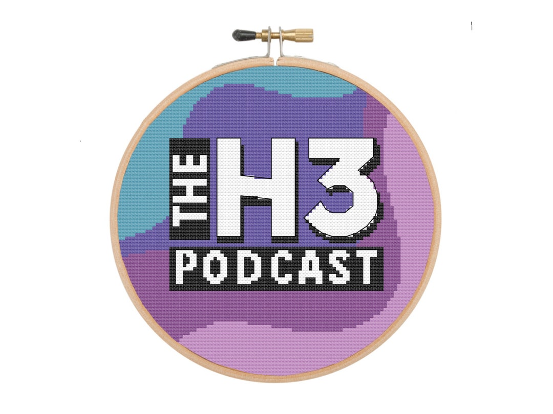 H3 Podcast H3H3 Productions Logo Round Cross Stitch Design Pattern PDF ...