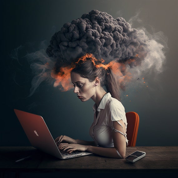 Girl With Head Exploding