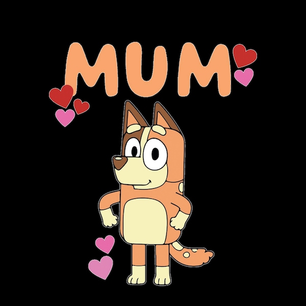 Bluey Mum Print - Etsy