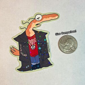 Smiling Friends Shrimp Holographic Sticker - Etsy