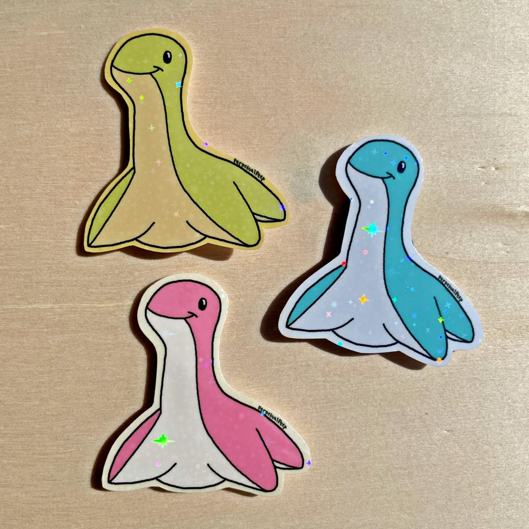 Nessie Stickers | Nessie Holographic Vinyl Sticker - Etsy