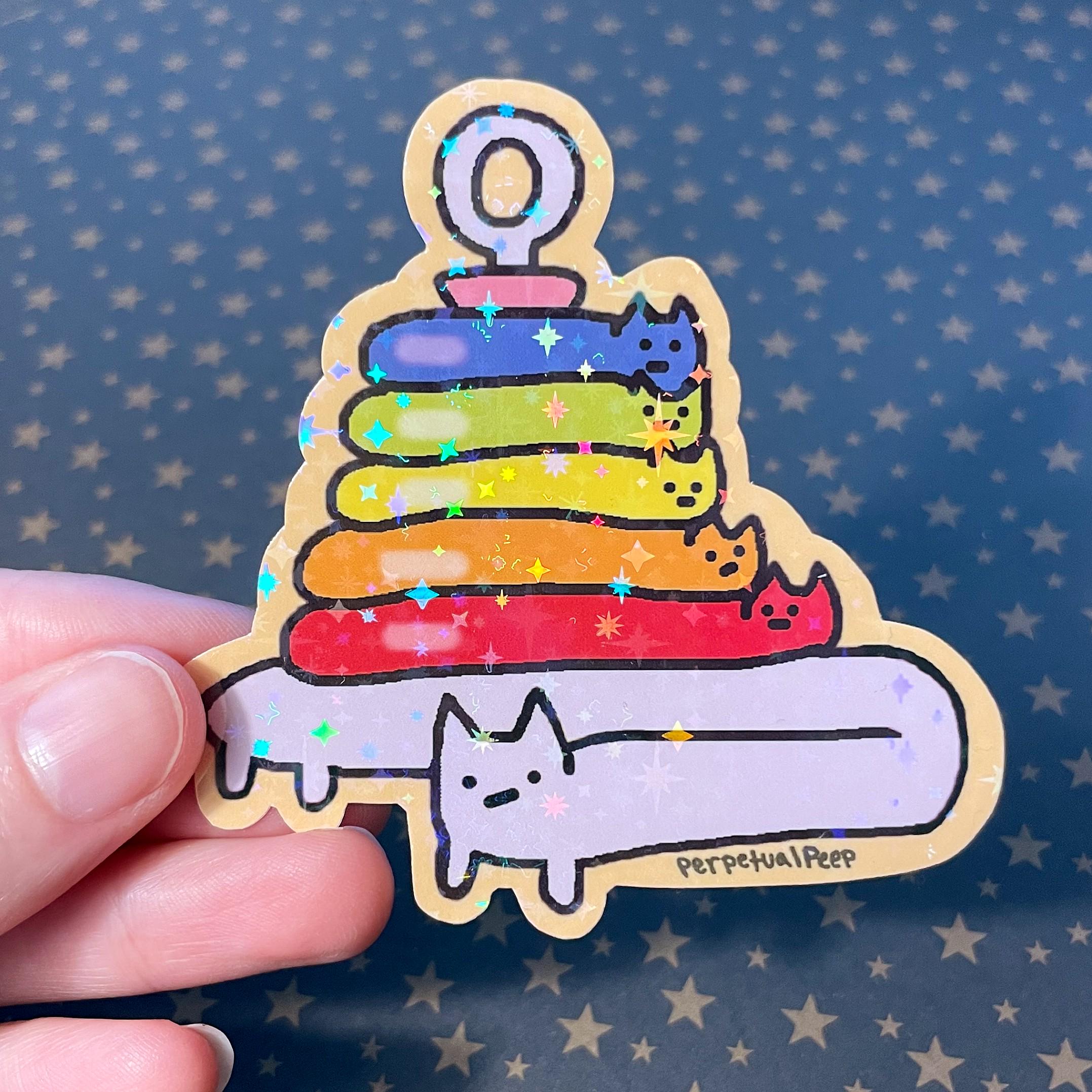Meepers | Silly Cat Holographic Stickers - Etsy
