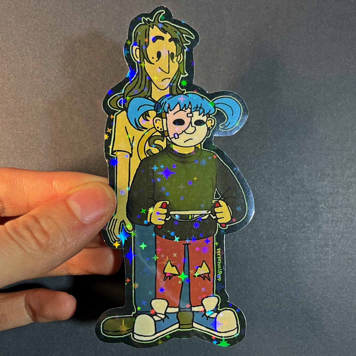 Sally Face Sticker Sal and Larry Holographic Vinyl Sticker - Etsy