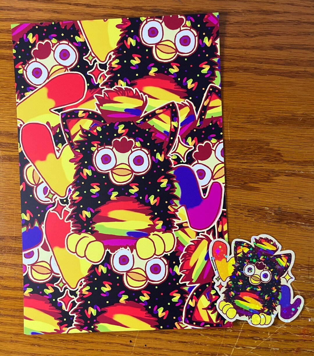 Furby Art Print Arcade Carpet Furby - Etsy