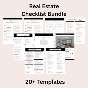 Real Estate Checklist Bundle - Editable Templates (digital Download) - Etsy