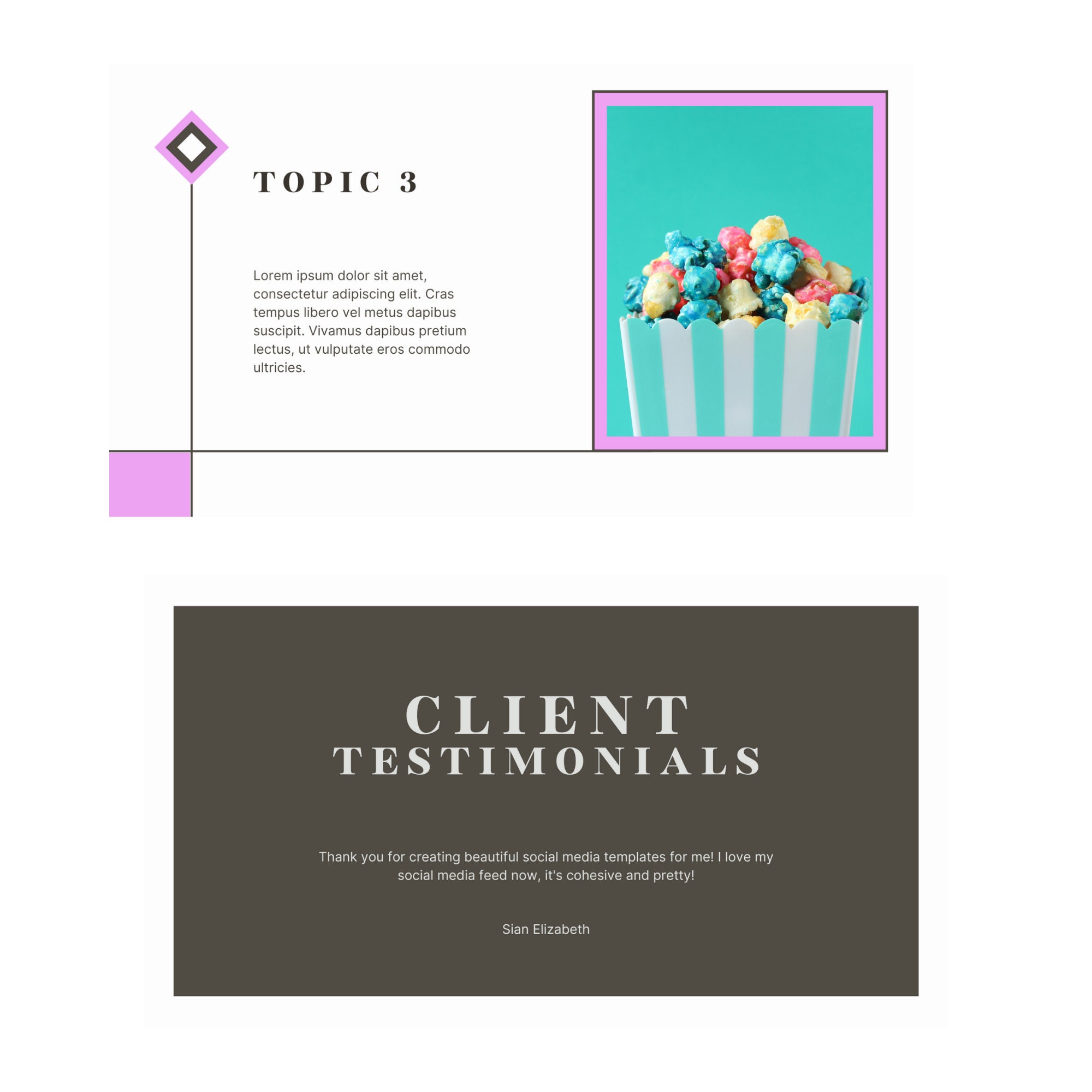 Presentation Template, 10 Page Slide Deck Template, Slide Presentation ...