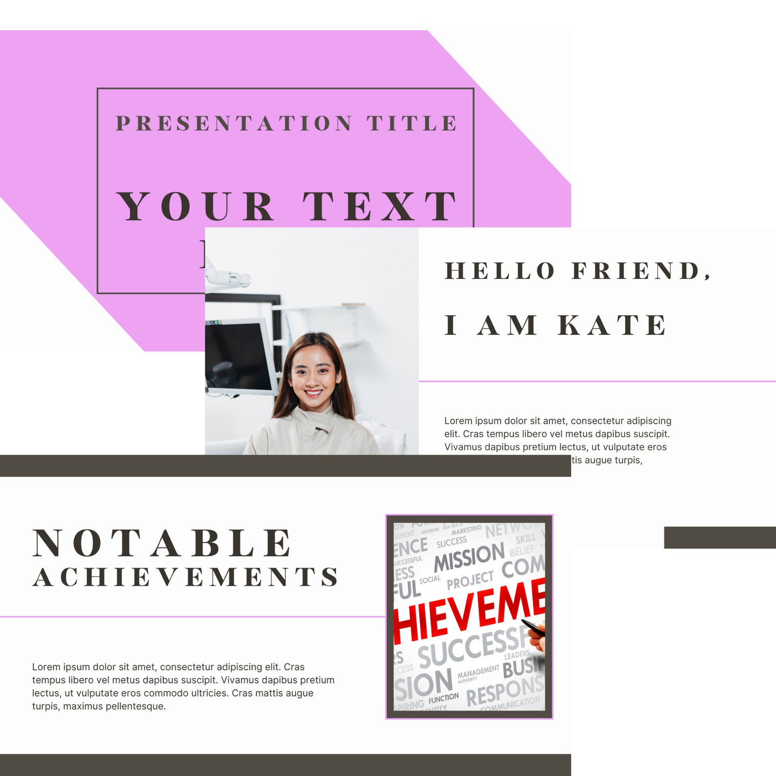 Presentation Template, 10 Page Slide Deck Template, Slide Presentation ...