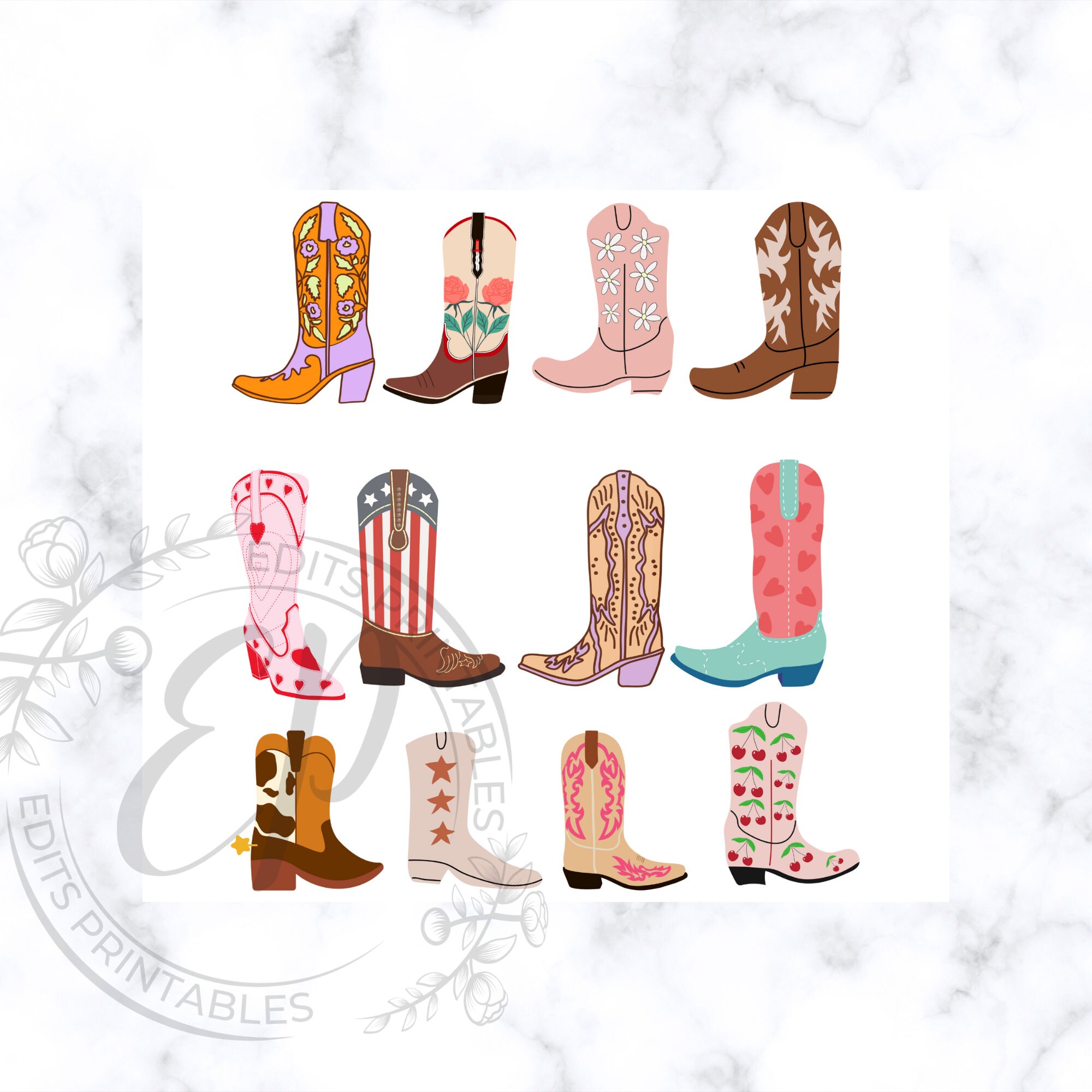 Cowboy Boots Sublimation Tumbler Wrap, 20 Oz Skinny Tumbler Sublimation ...