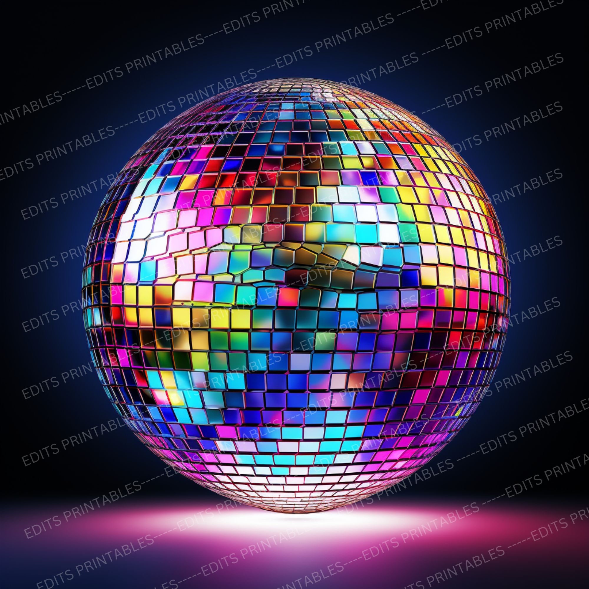 Disco Ball Digital Paper, INSTANT DOWNLOAD, 12x12, Disco Ball ...