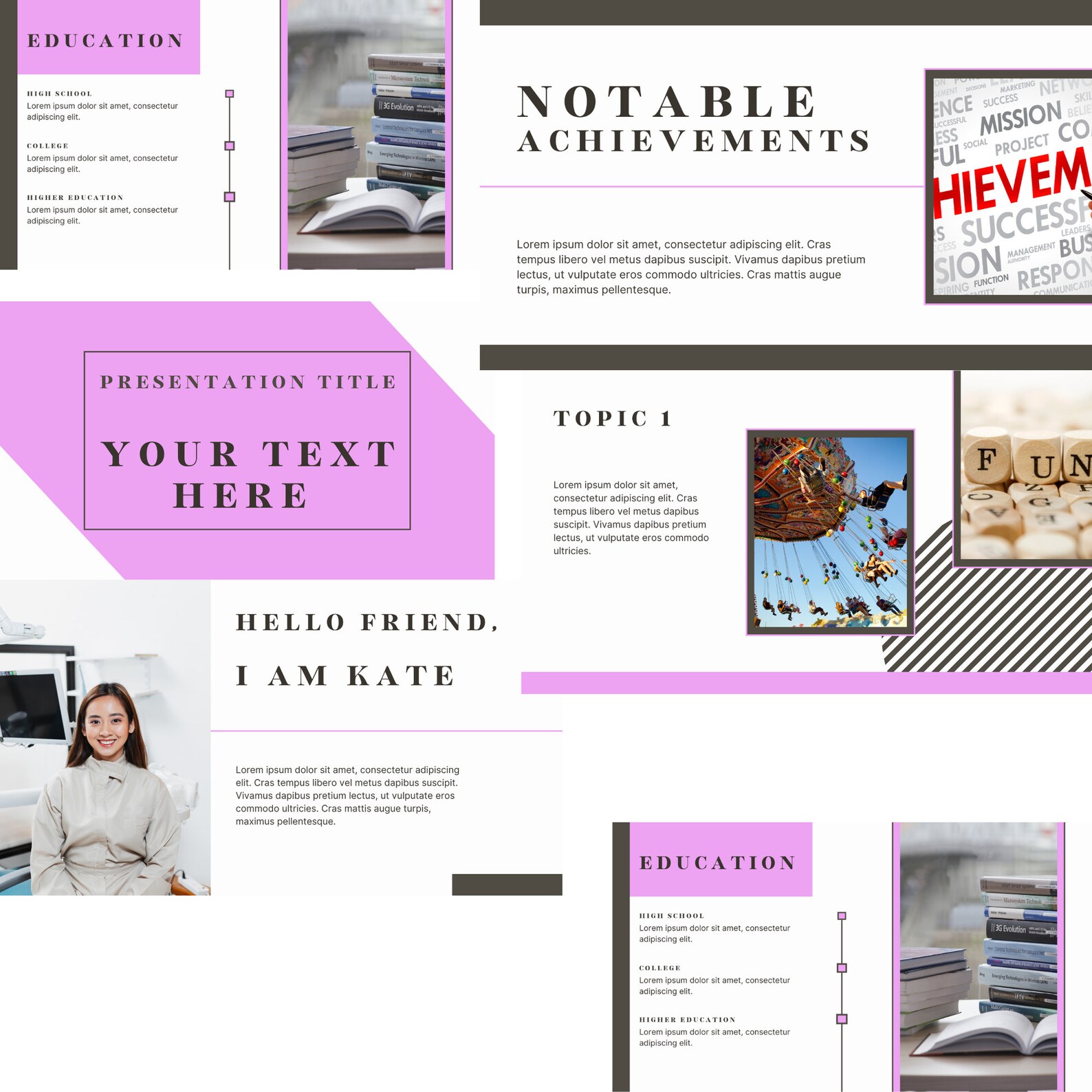 Presentation Template, 10 Page Slide Deck Template, Slide Presentation ...