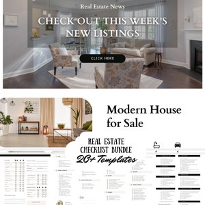 Real Estate Checklist Bundle - Editable Templates (digital Download) - Etsy