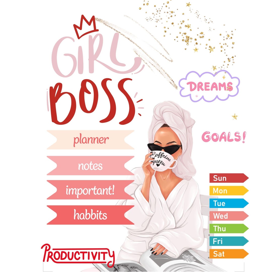 2024 Planner, Girl Boss Planner, Finance Planner, Editable Planner ...
