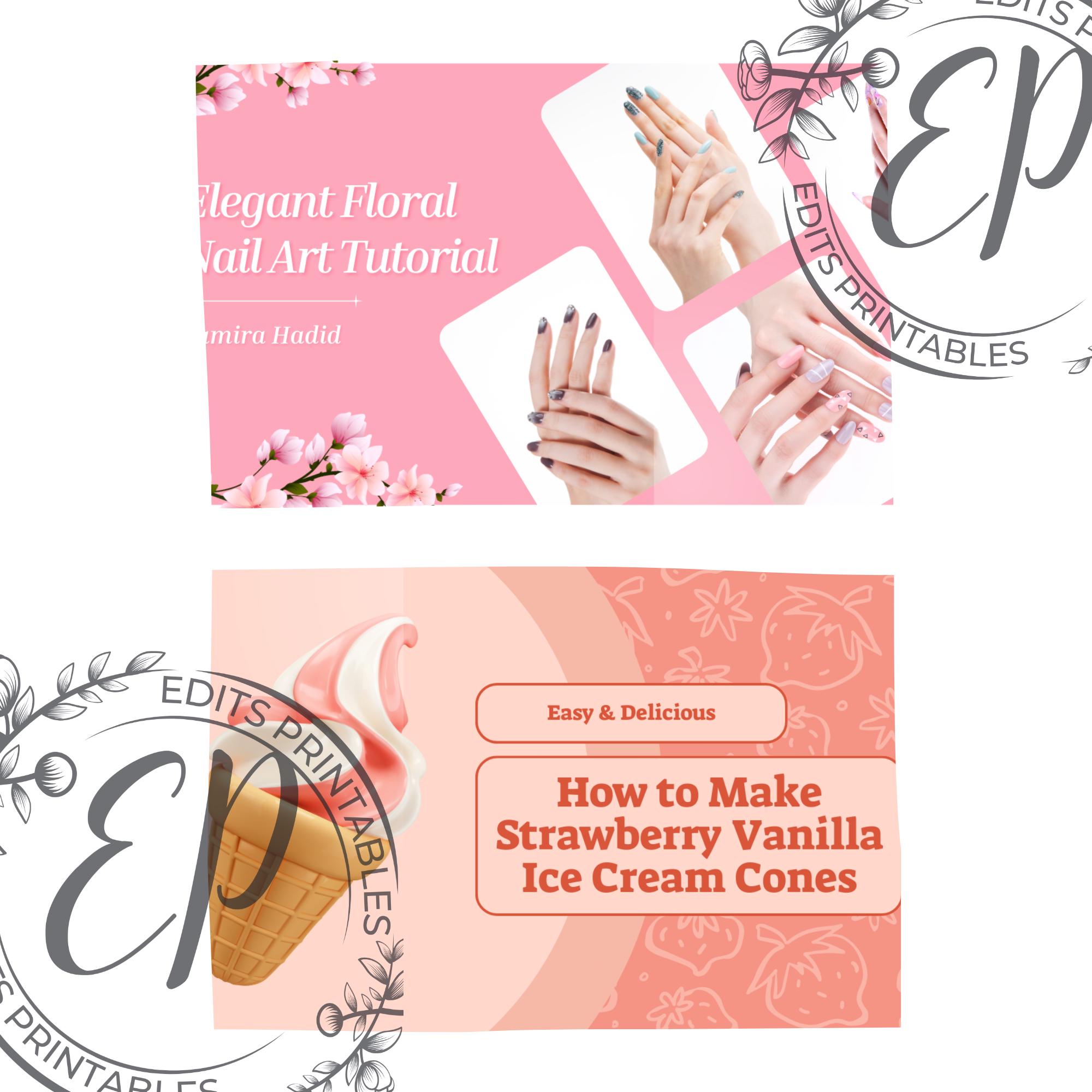 Youtube Thumbnail Templates, Pink Aesthetic, 25 Editable Canva ...