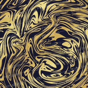 Digital Paper, Black and Gold Marble Digital Paper, INSTANT DOWNLOAD ...