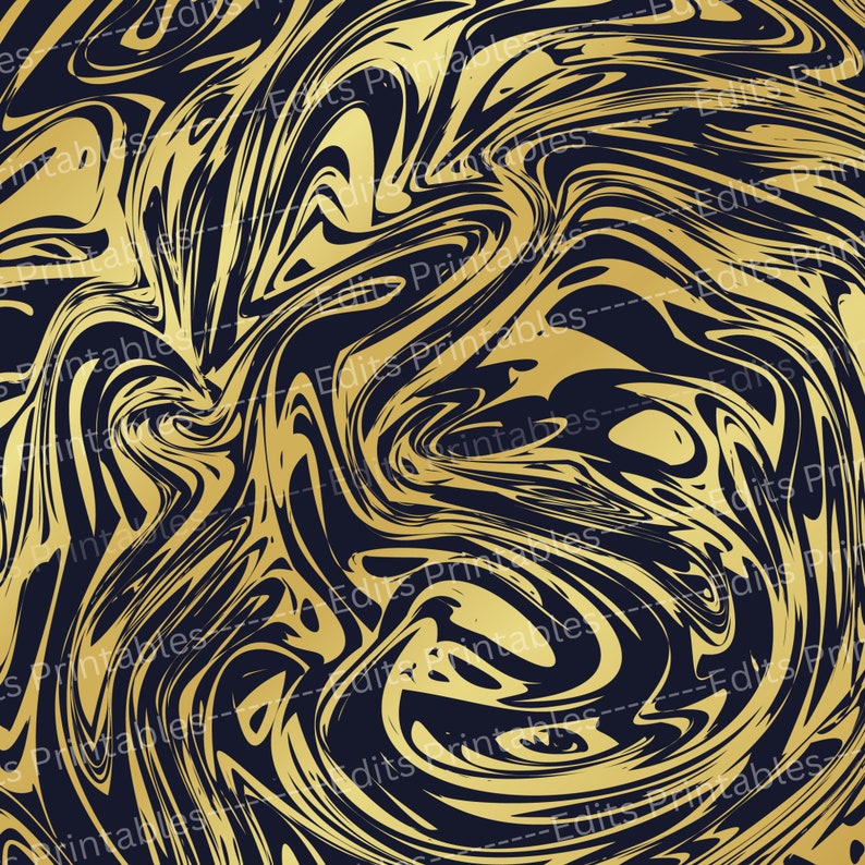 Digital Paper, Black and Gold Marble Digital Paper, INSTANT DOWNLOAD, 12x12, Gold Marble ...