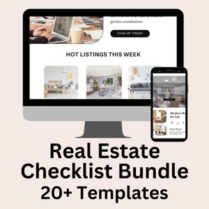 Real Estate Checklist Bundle - Editable Templates (digital Download) - Etsy
