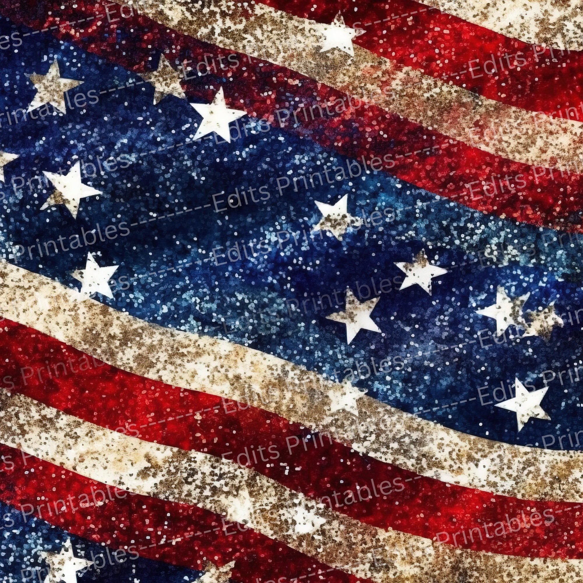 Patriotic Background Digital Paper Independence Day - Etsy