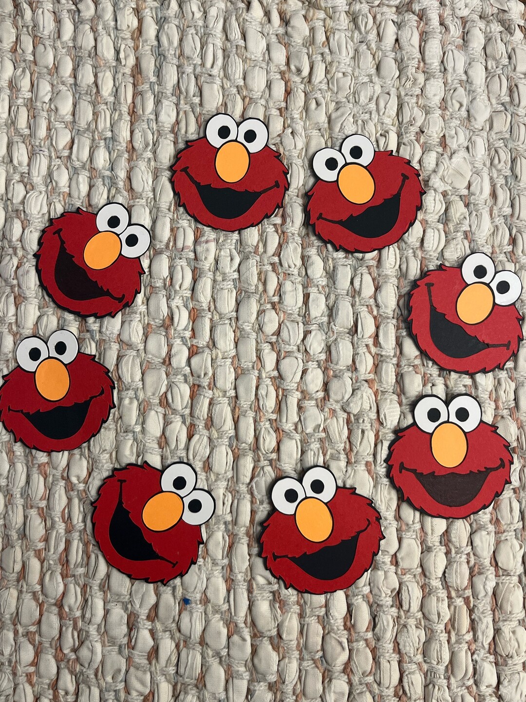 Elmo Cutouts X8 Elmo Face Cutout Sesamme Street Cutouts, Elmo Party Elmo Theme Party Cookie ...