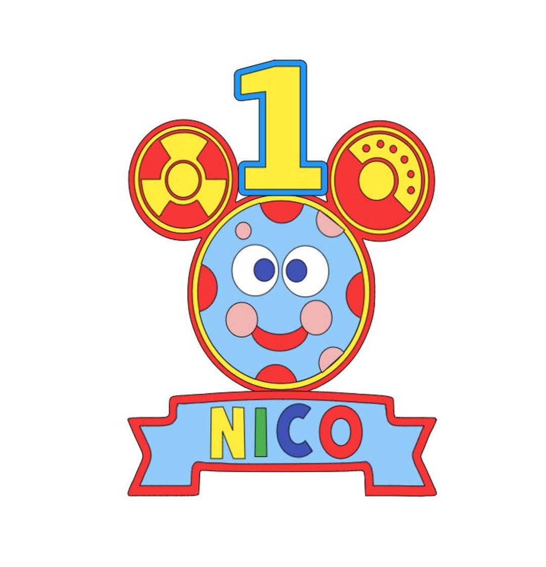 Toodles Cake Topper Mickey Club House Cake Topper Oh Toodles Birthday ...