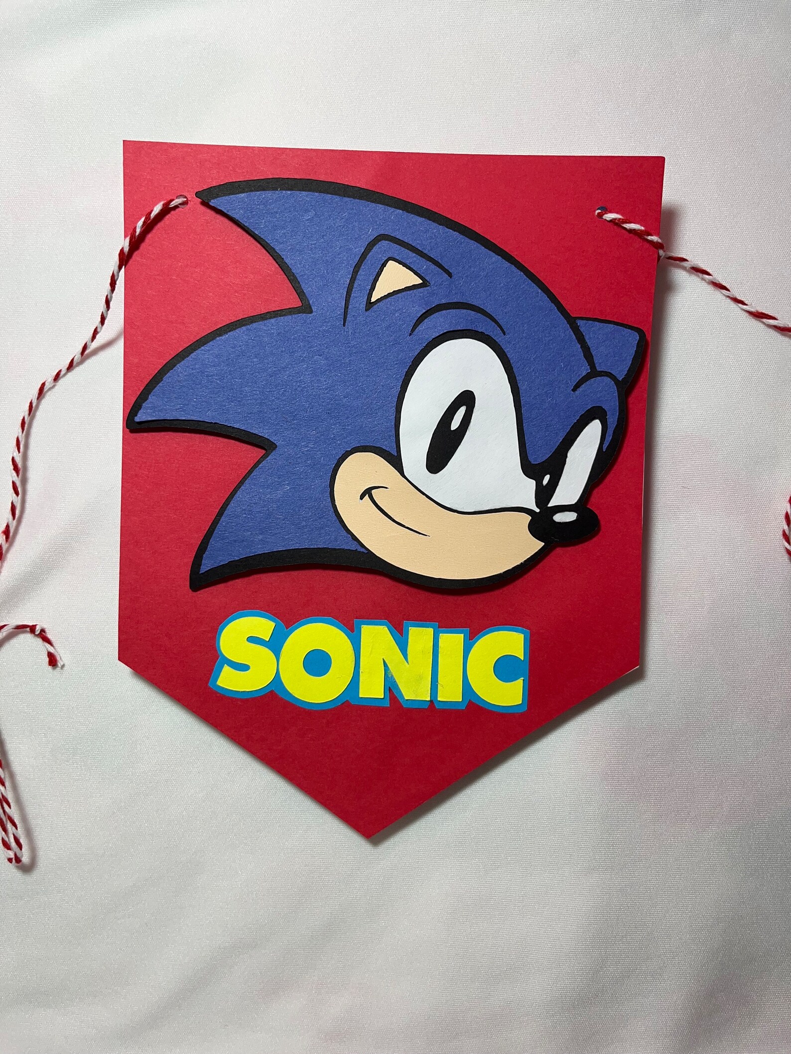 Sonic the Hedgehog Banner/ Happy Birthday Sonic Banner Decor/ Sonic ...