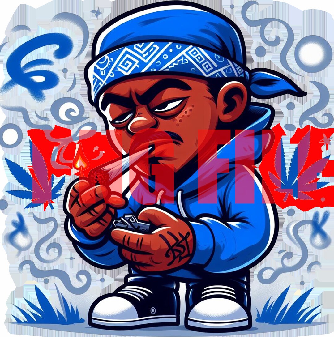 Crip Boondocks Style Cartoon Rapperski Mask Hip Hop - Etsy