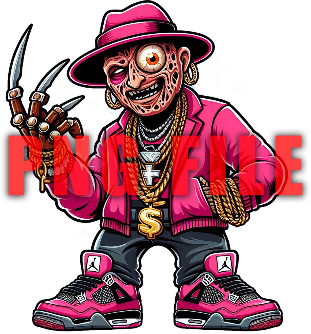 Freddy Krueger Gangster Character Dollar Sign Rapper Hip - Etsy