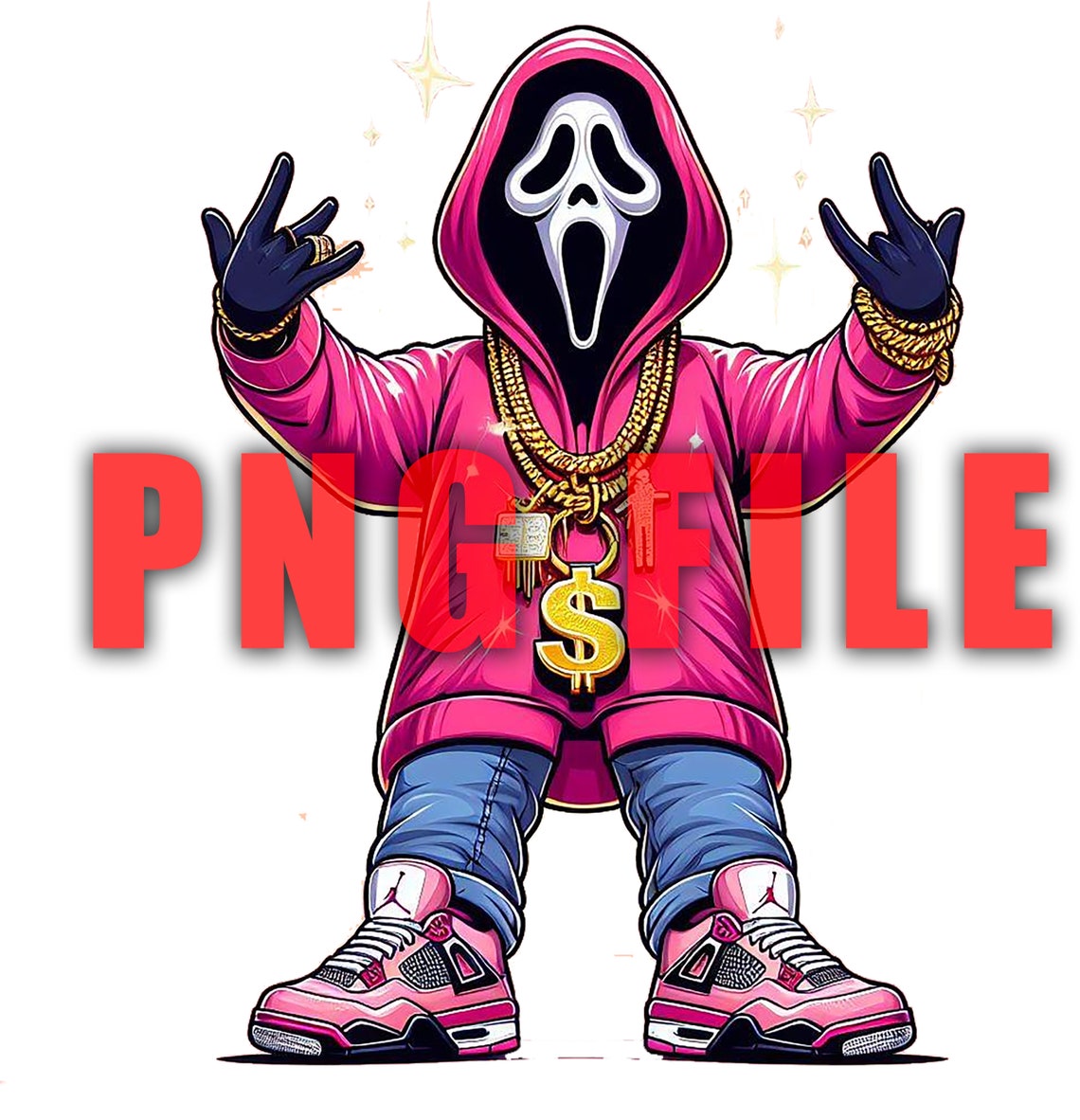 Ghost Face Gangster Character Dollar Sign, Rapper, , Hip Hop, Gangster ...