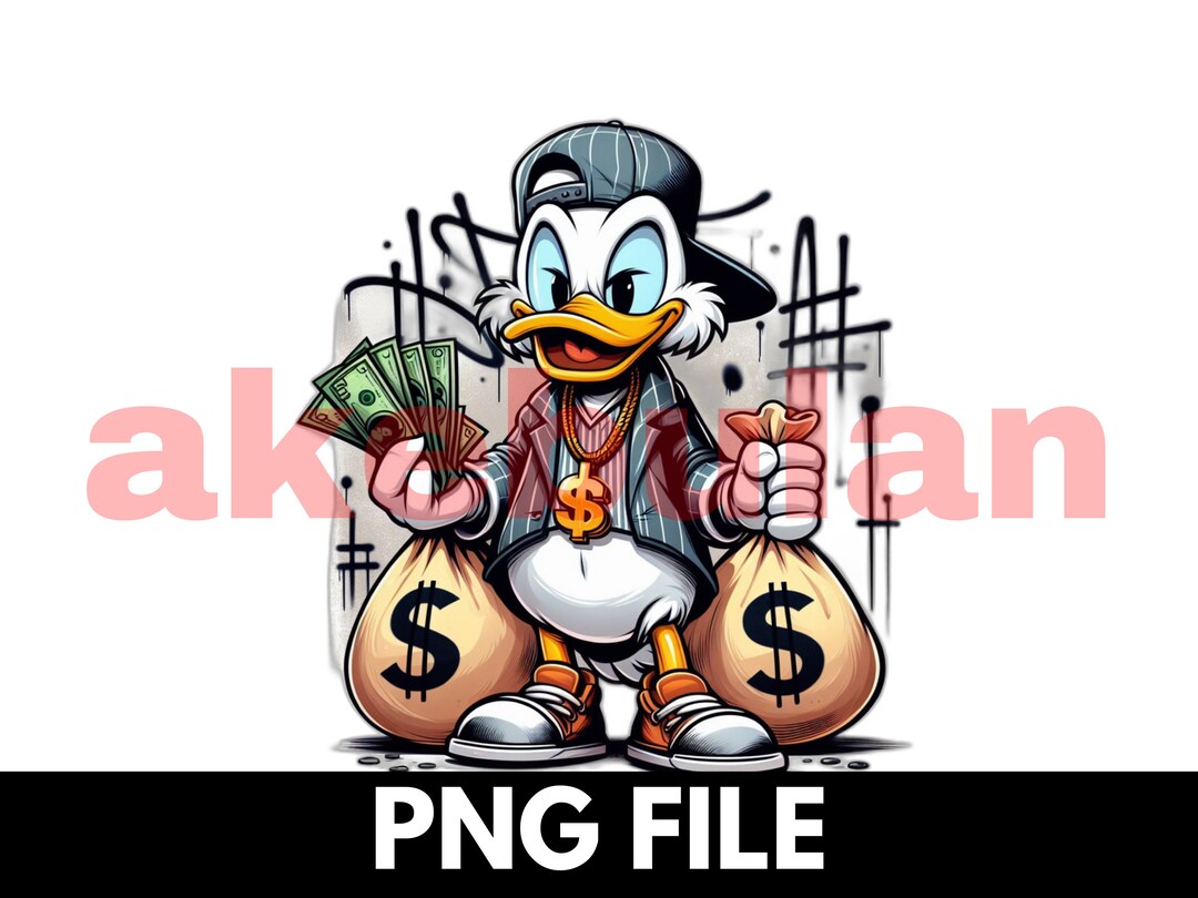 Scrooge Money Duck Broken Heart Character Dollar Signs, Rapper ...