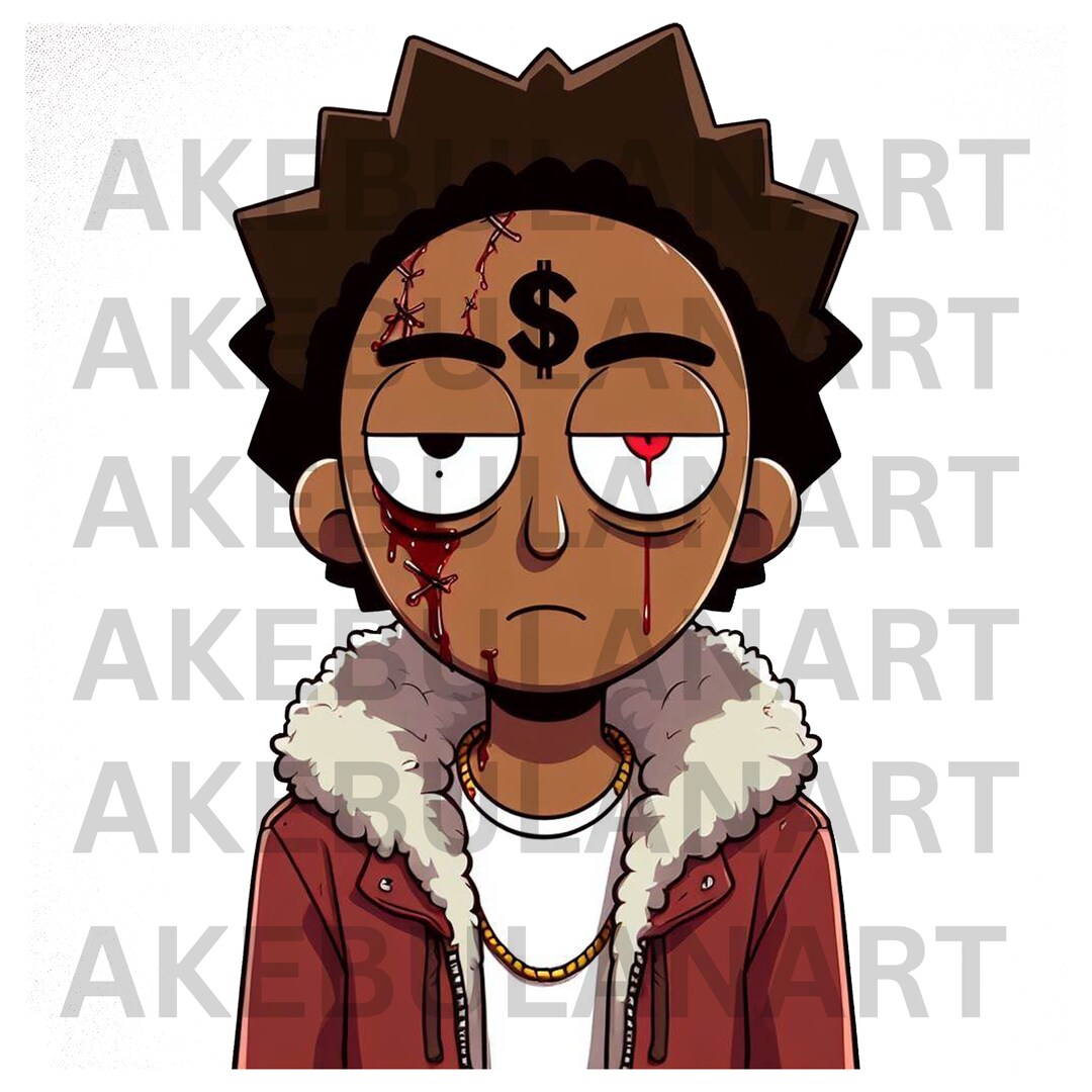 Rick and Morty Skull Broken Heart Character Dollar Signs, Gangster, PNG ...