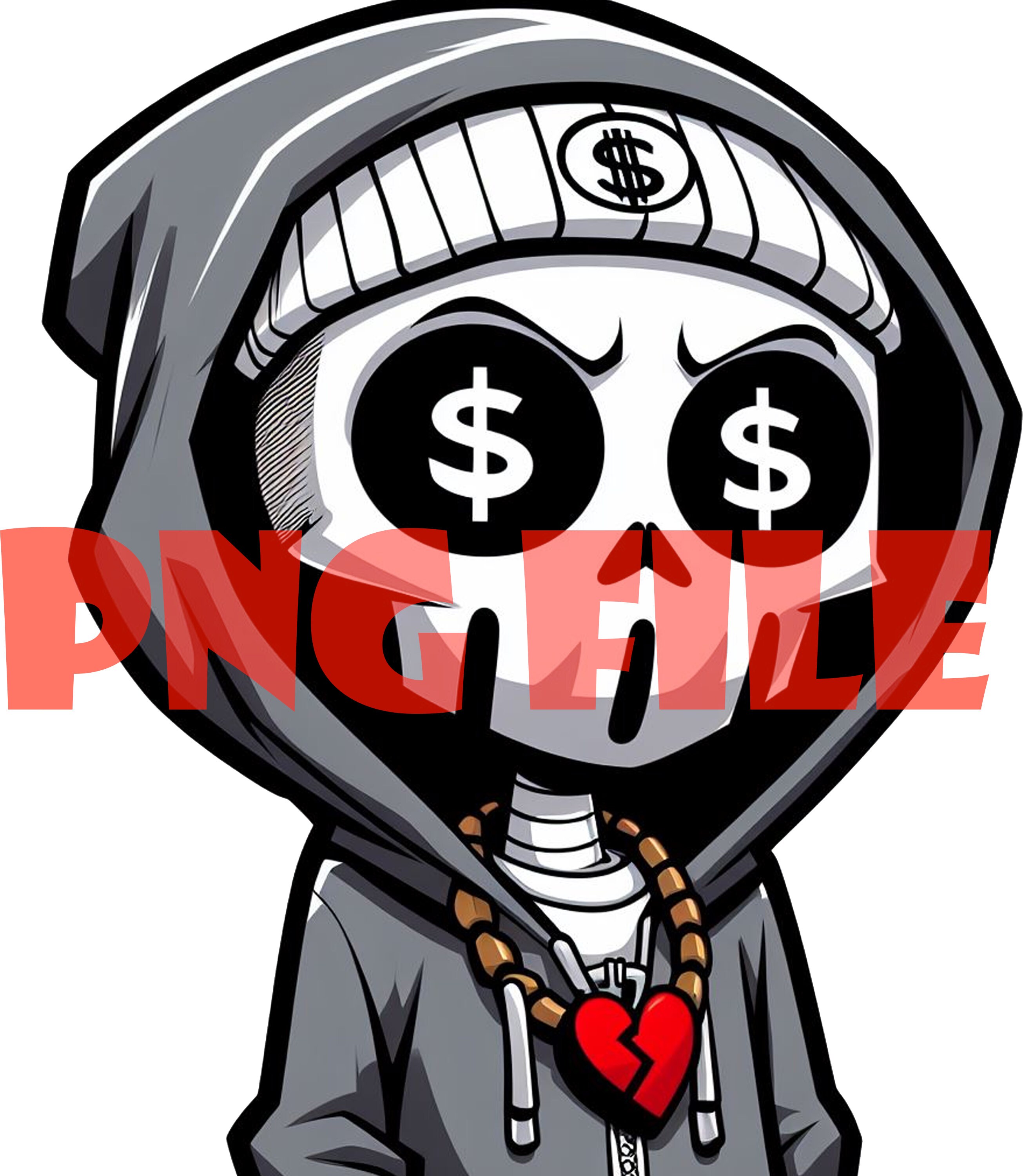 Boondocks Style Cartoon, Rapper,ski Mask, Hip Hop, Gangster, PNG ...
